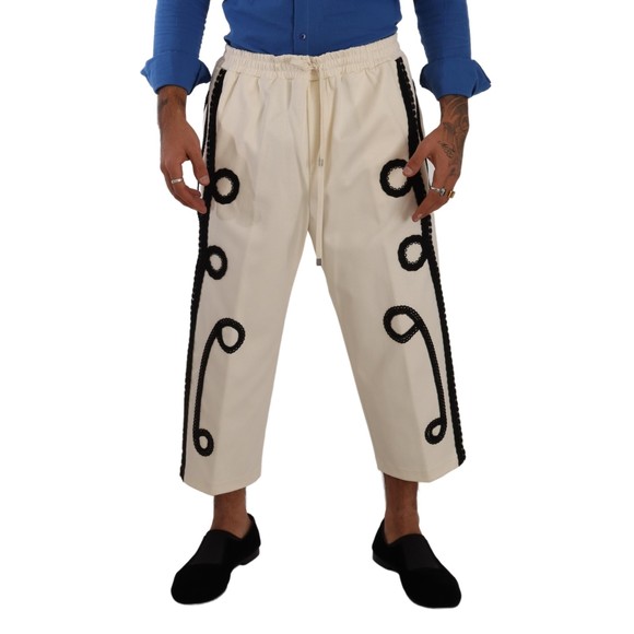 Dolce & Gabbana | Pants | Dolce Gabbana White Embroidery Torero Trouser ...